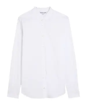 Veronica Beard Frill Cotton-blend Poplin Shirt - White