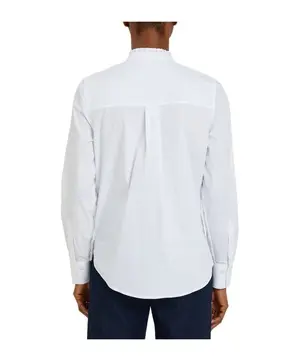 Veronica Beard Frill Cotton-blend Poplin Shirt