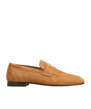 TOD'S Suede Loafers With Monogram Detail