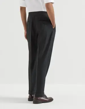Brunello Cucinelli Double-pleated Trousers With Side Buckles