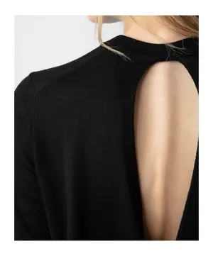 Zadig&Voltaire Emma Asymmetric Wool Jumper - Black