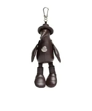 Moncler Duck-shaped Key Ring - Brown