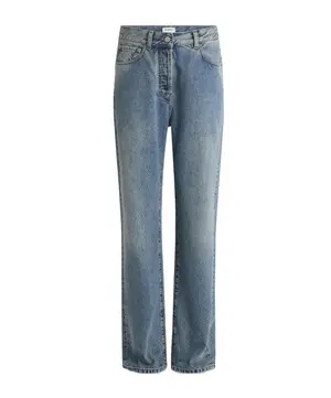Balmain Straight-leg Faded Denim Jeans - Blue