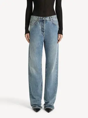 Balmain Straight-leg Faded Denim Jeans