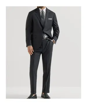 Brunello Cucinelli Stripe-pattern Button-down Collar Shirt