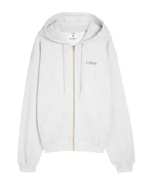 Casablanca Hooded Cotton Sweatshirt - White