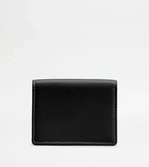 TOD'S Snap Button Business Card Holder