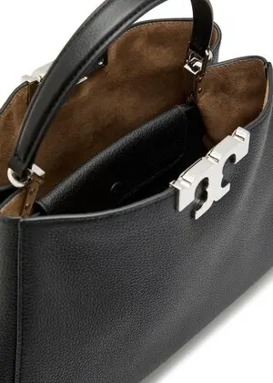 Tory Burch Eleanor T-logo Grained Leather Top Handle Bag