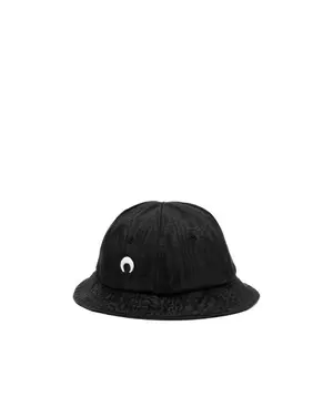 MARINE SERRE Embroidered Logo Bucket Hat - Black