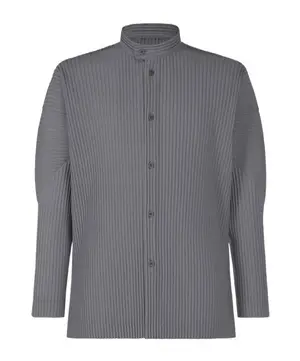 Issey Miyake Long-sleeved Pleated Shirt
