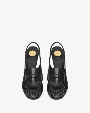 Saint Laurent Round-toe High-heeled Sandals - Black