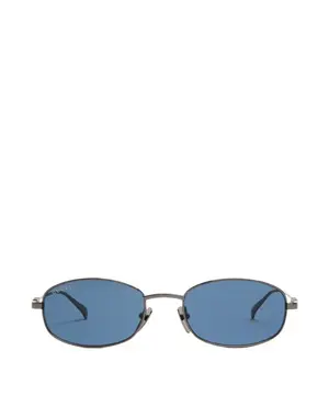Gucci Oval Frame Metal Sunglasses