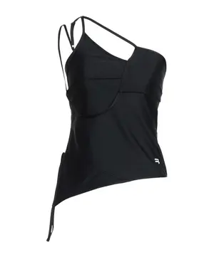 Balenciaga One-shoulder Asymmetrical Top With Logo Detail