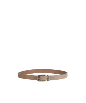 Brunello Cucinelli Detailed Buckle Suede Belt - Light Brown