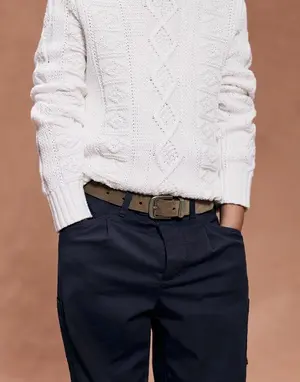 Brunello Cucinelli Detailed Buckle Suede Belt