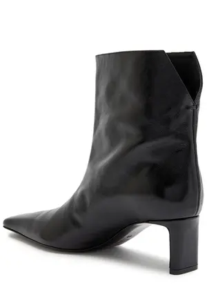 Khaite Ona 55 Leather Ankle Boots