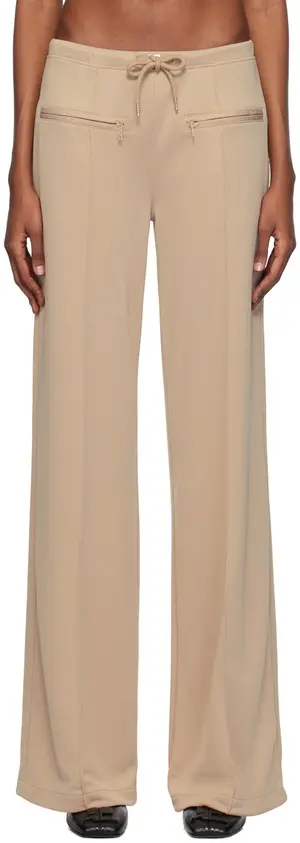 COURREGES Courrèges Mid-rise Drawstring Wide-leg Pants