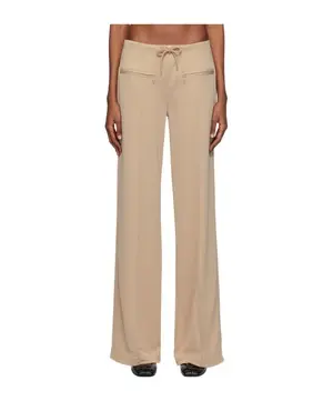 COURREGES Courrèges Mid-rise Drawstring Wide-leg Pants