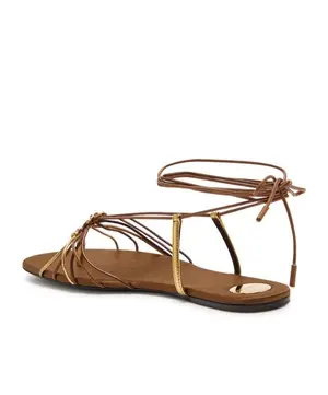 Saint Laurent Bridget Strappy Satin Sandals