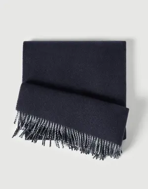 Brunello Cucinelli Wool And Cashmere Knit Scarf