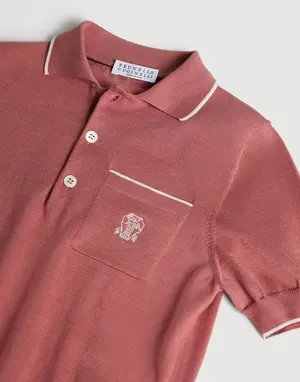 Brunello Cucinelli Logo Knitted Polo Shirt