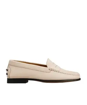 TOD'S Round-toe Loafers With Monogram Patchwork