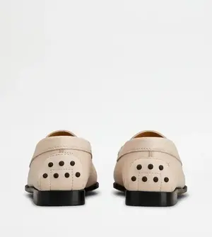 TOD'S Round-toe Loafers With Monogram Patchwork