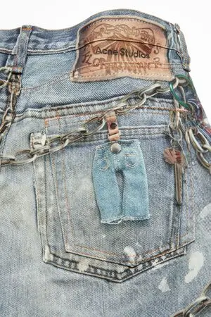 Acne Studios Loose Fit Wide Leg Jeans