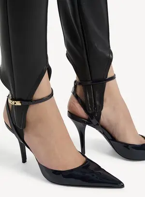 Balmain Patent Leather Strappy Stiletto Pumps