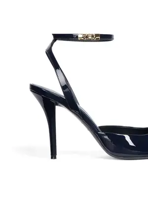 Balmain Patent Leather Strappy Stiletto Pumps