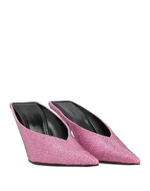 Balenciaga Crystal-embellished Leather High Heel Mules
