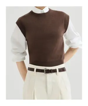 Brunello Cucinelli Cashmere Knit T-shirt With Monili