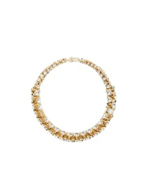 Max Mara Crystal Necklace - Yellow