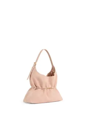 Balmain Sphynx Medium Bag In Suede - Pink