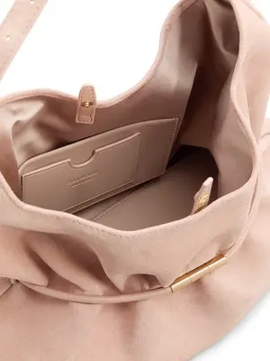 Balmain Sphynx Medium Bag In Suede - Pink