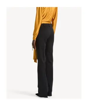 Balmain Low-waisted Wool Satin Trousers