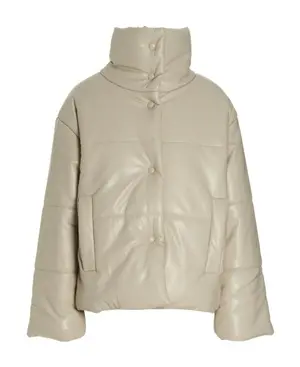 Nanushka High-neck Puffer Jacket With Satin Lining