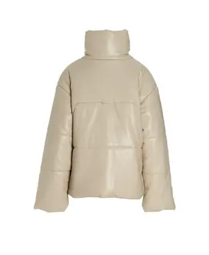 Nanushka High-neck Puffer Jacket With Satin Lining
