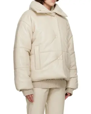 Nanushka High-neck Puffer Jacket With Satin Lining