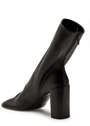 LEMAIRE Glove 80 Leather Ankle Boots