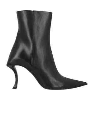 Balenciaga Zip-up Ankle Boots With Pointed Toe And High Heel