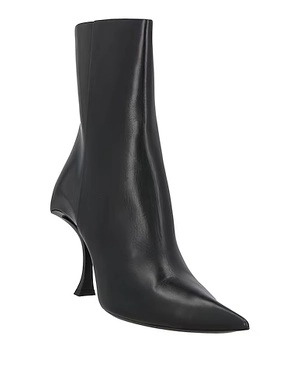 Balenciaga Zip-up Ankle Boots With Pointed Toe And High Heel