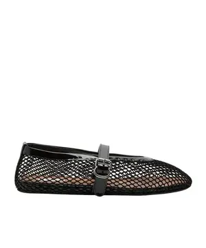 Alaïa Mesh Ballet Flats - Black