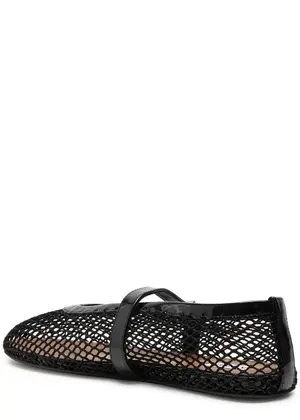 Alaïa Mesh Ballet Flats - Black