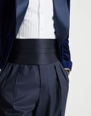 Brunello Cucinelli Silk And Cotton Satin Cummerbund