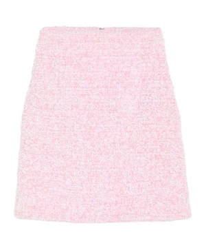 Balenciaga Flared Tweed Mini Skirt
