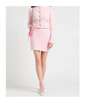 Balenciaga Flared Tweed Mini Skirt