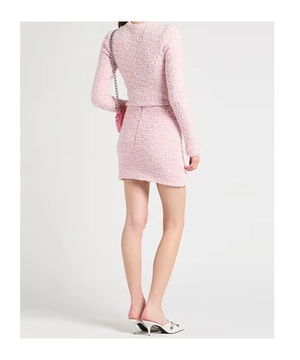Balenciaga Flared Tweed Mini Skirt
