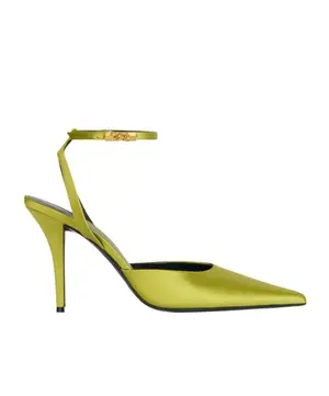 Balmain Satin Strappy Pumps - Green