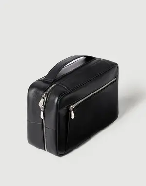 Brunello Cucinelli Grain Leather Beauty Case